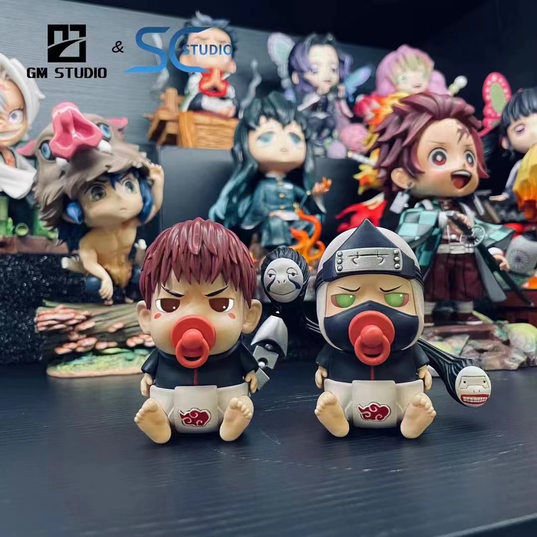 SC Studio X GM Studio NARUTO Baby Akatsuki Sasori & Kakuzu Resin Statue ...