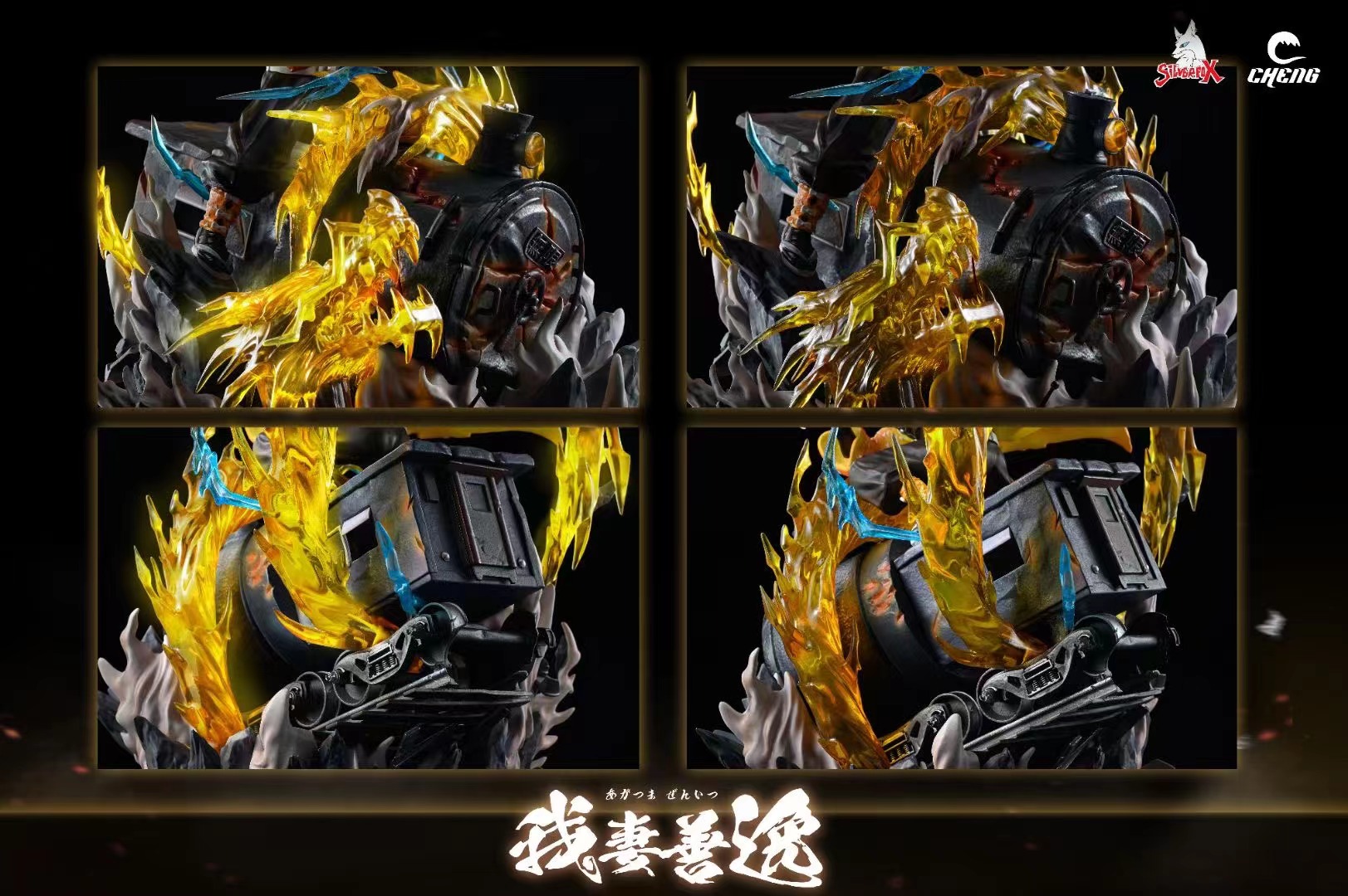 Silver Fox X Cheng Studio 1/4 Demon Slayer Agatsuma Zenitsu Resin ...