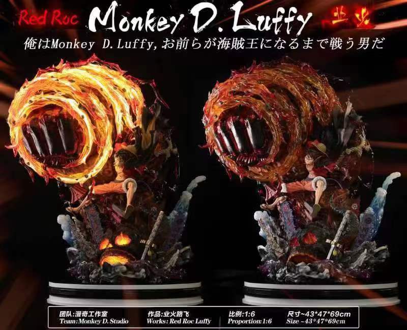 Monkey D. Studio 1/6 One Piece Red Roc Luffy Resin Statue – Devilness Toys