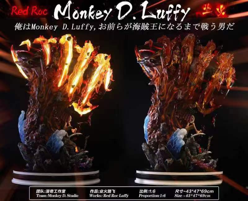 Monkey D. Studio 1/6 One Piece Red Roc Luffy Resin Statue – Devilness Toys