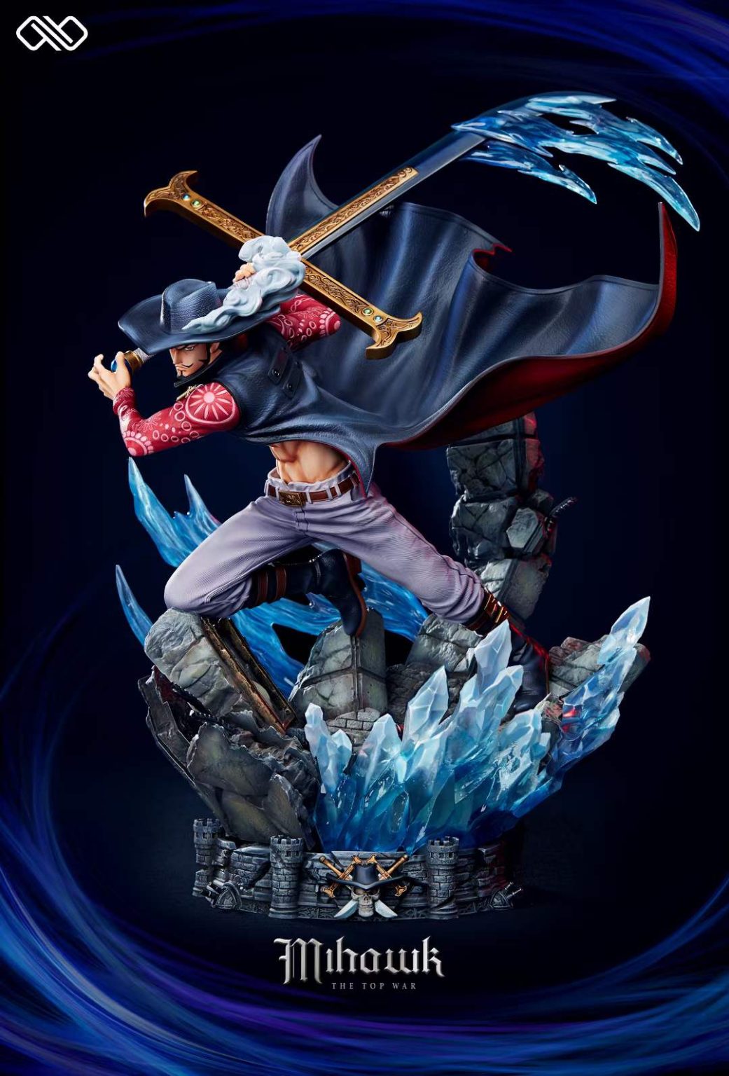 ∞ Studio One Piece The Top War Dracule Mihawk Resin Statue - Devilness Toys