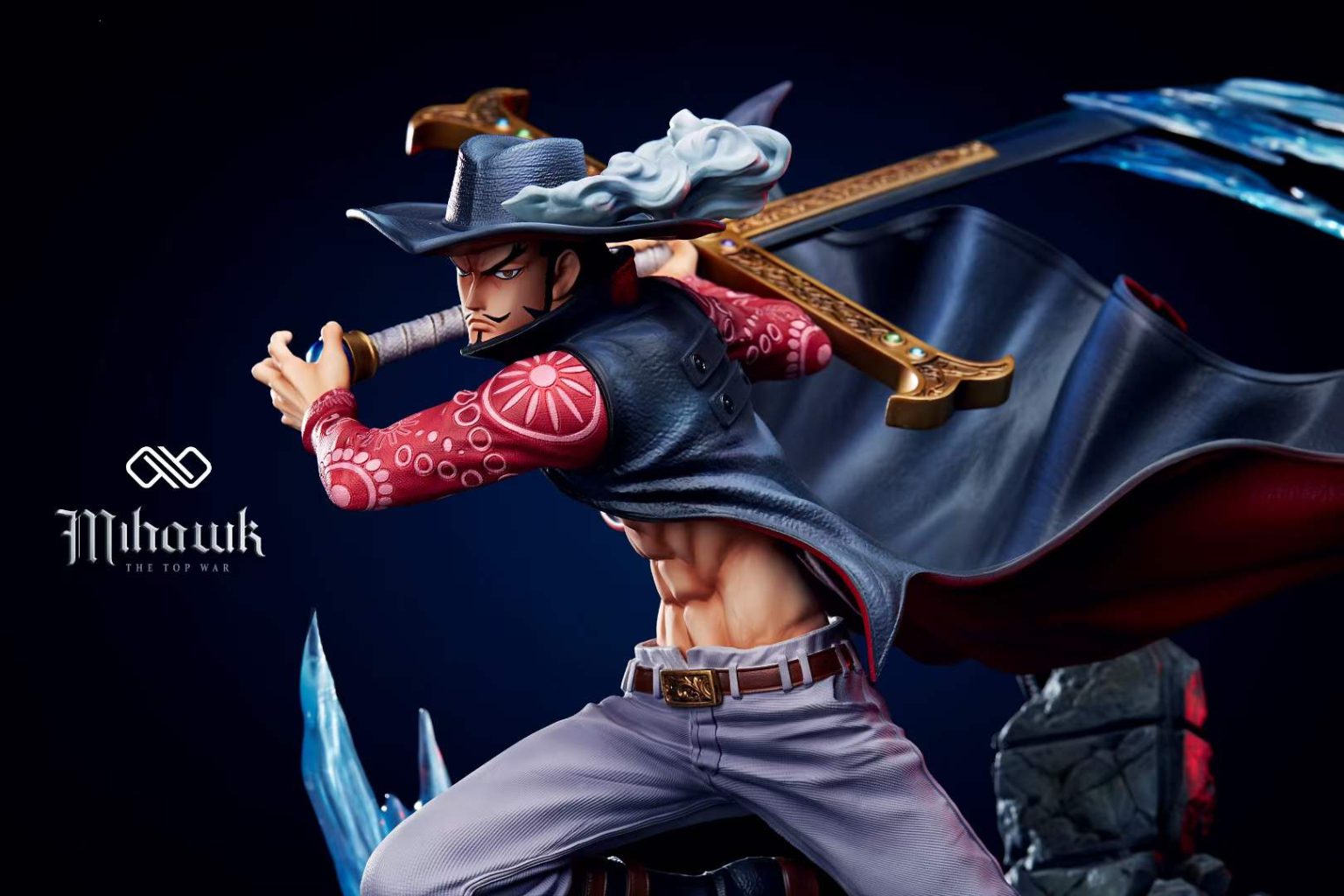 ∞ Studio One Piece The Top War Dracule Mihawk Resin Statue - Devilness Toys