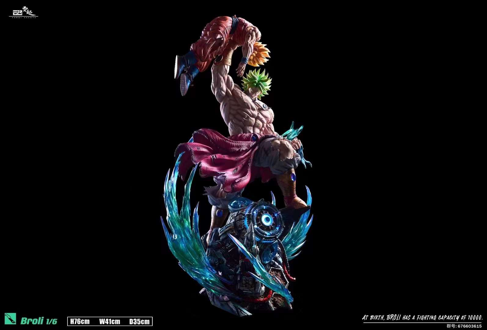 YUNQI CREATE Studio Dragonball Densetu Saiyanjin Borli Resin Statue ...