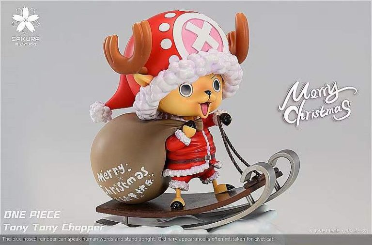 SAKURA Studio One Piece Merry Christmas Tony Tony Chopper Resin Statue ...