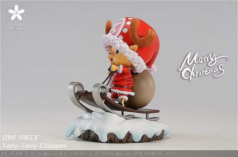 SAKURA Studio One Piece Merry Christmas Tony Tony Chopper Resin Statue ...