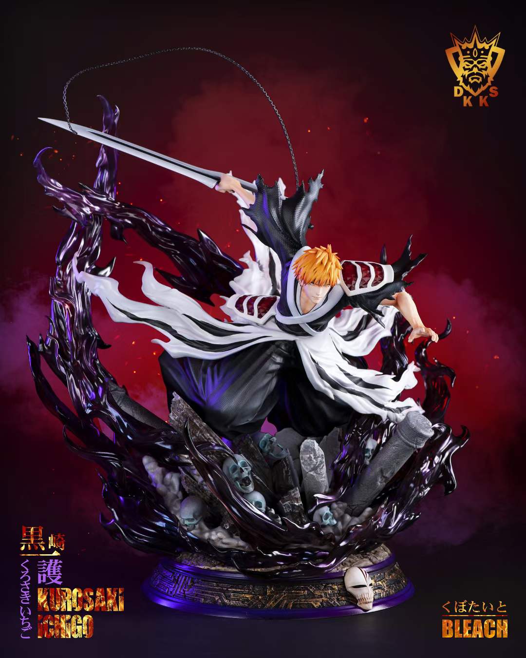 Drak King Studio 1/7 BLEACH Bankai! Kurosaki Ichigo Resin Statue ...