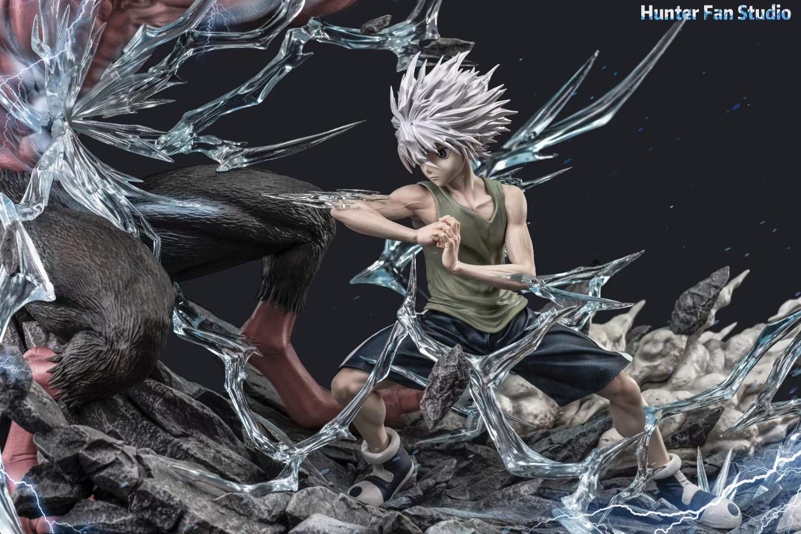 Hunter Fan Studio 1/6 HUNTER X HUNTER Killua VS Youpi Resin Statue ...