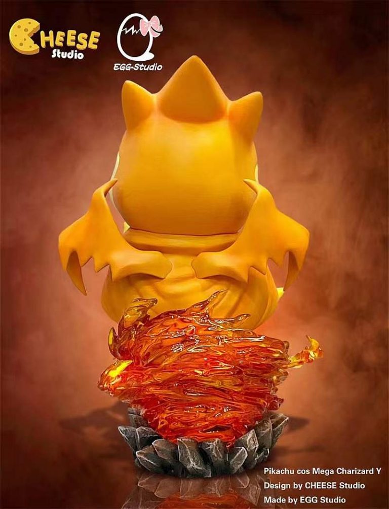 CHEESE Studio X EGG Studio Pokemon Pikachu Cos Charizard Y Resin Statue ...