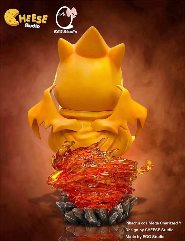 CHEESE Studio X EGG Studio Pokemon Pikachu Cos Charizard Y Resin Statue ...