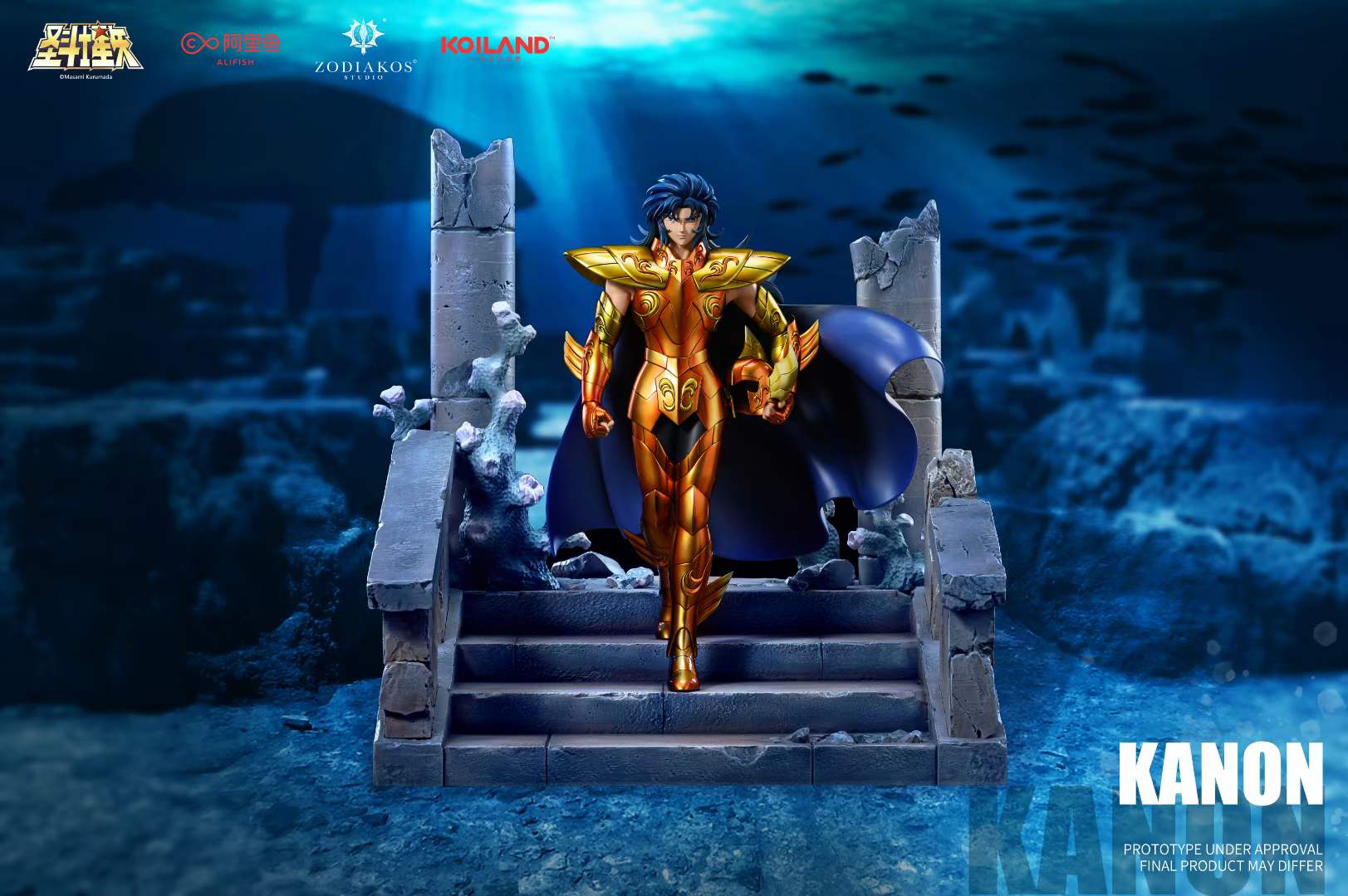 Zodiakos Studio 1/6 Saint Seiya Gemini Gold Saint Kanon Resin Statue ...