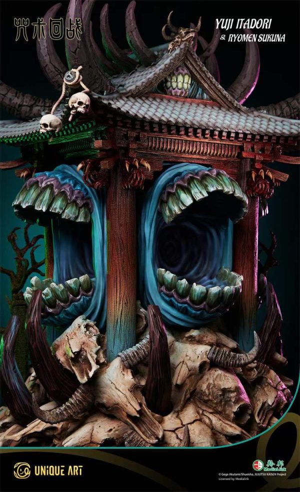 UNiQUE ART Jujutsu Kaisen Itadori Yuji & Ryomen Sukuna Resin Statue ...