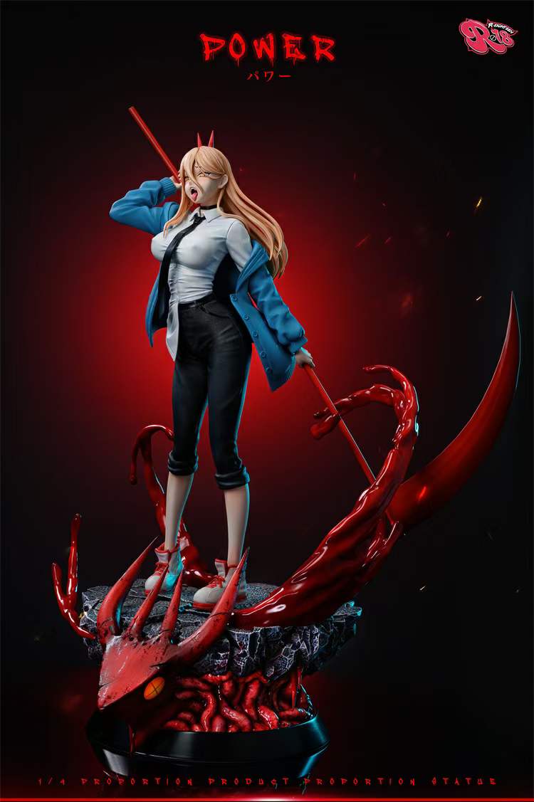 R18 Studio 1/4 Chainsaw Man Power Resin Statue - Devilness Toys