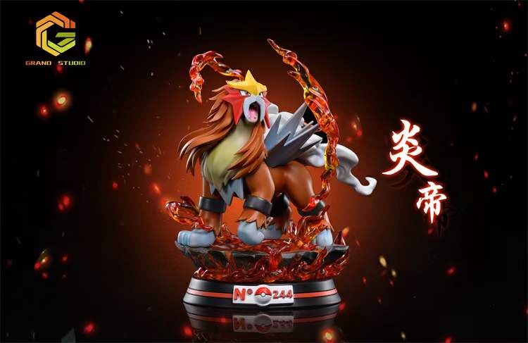 Grand Studio Pokemon Entei Resin Statue - Devilness Toys