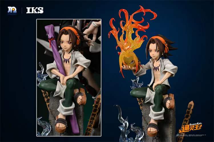 IK Studio SHAMAN KING Yoh Asakura X AMIDAMARU Resin Statue - Devilness Toys