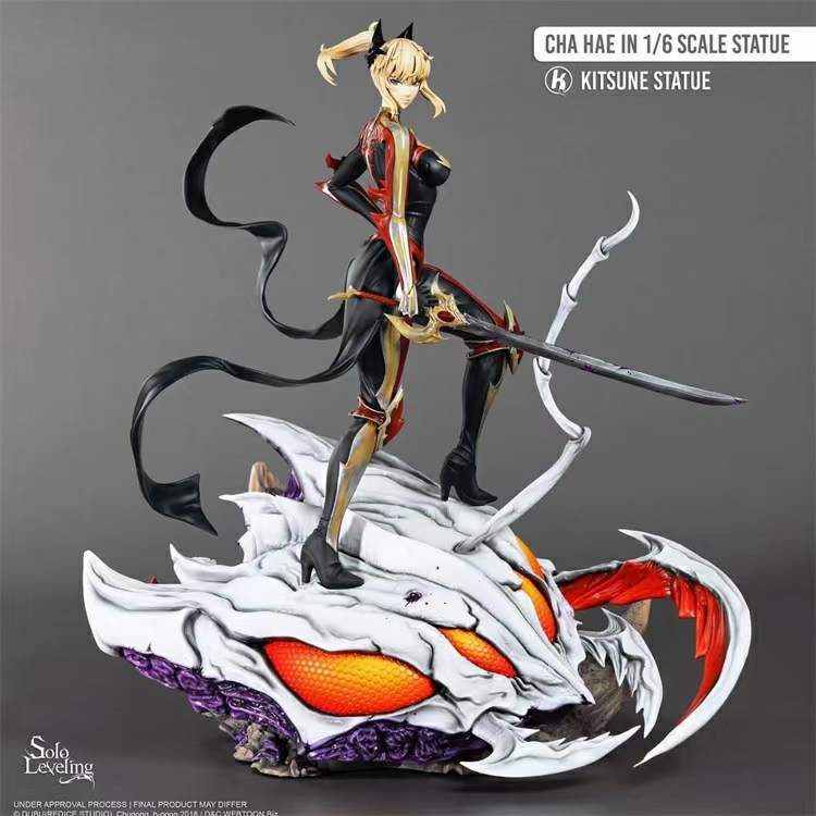 Kitsune Statue 1/6 solo leveling Cha Hae In Resin Statue - Devilness Toys
