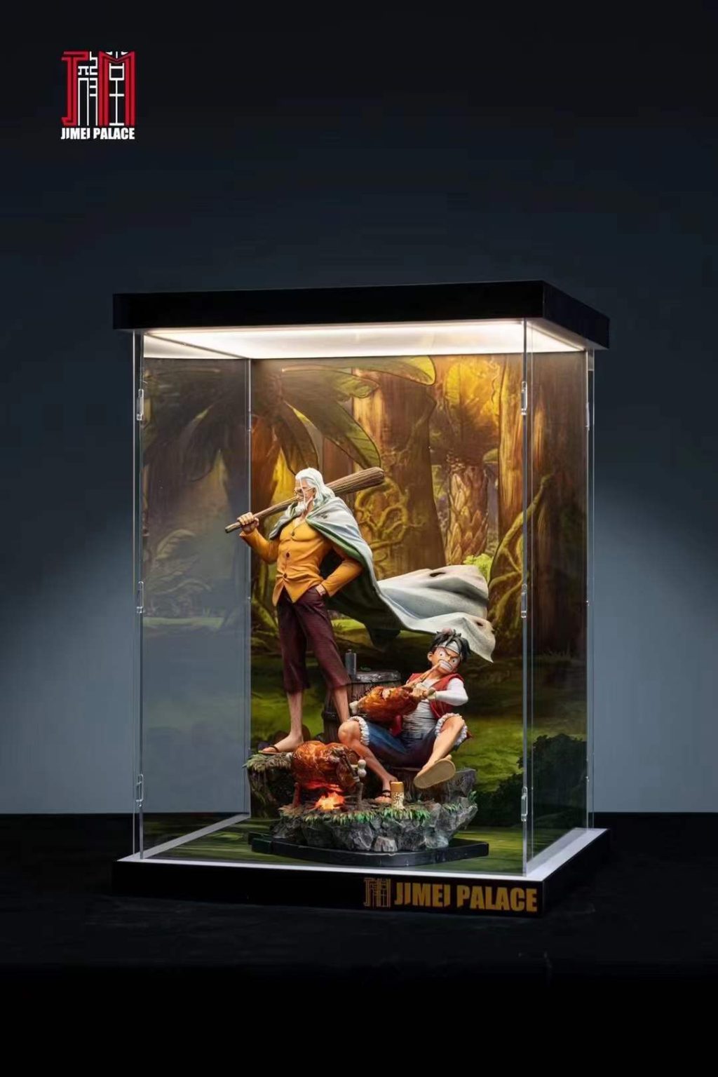 JIMEI PALACE One Piece Monkey D. Luffy X Silvers Rayleigh Resin Statue ...