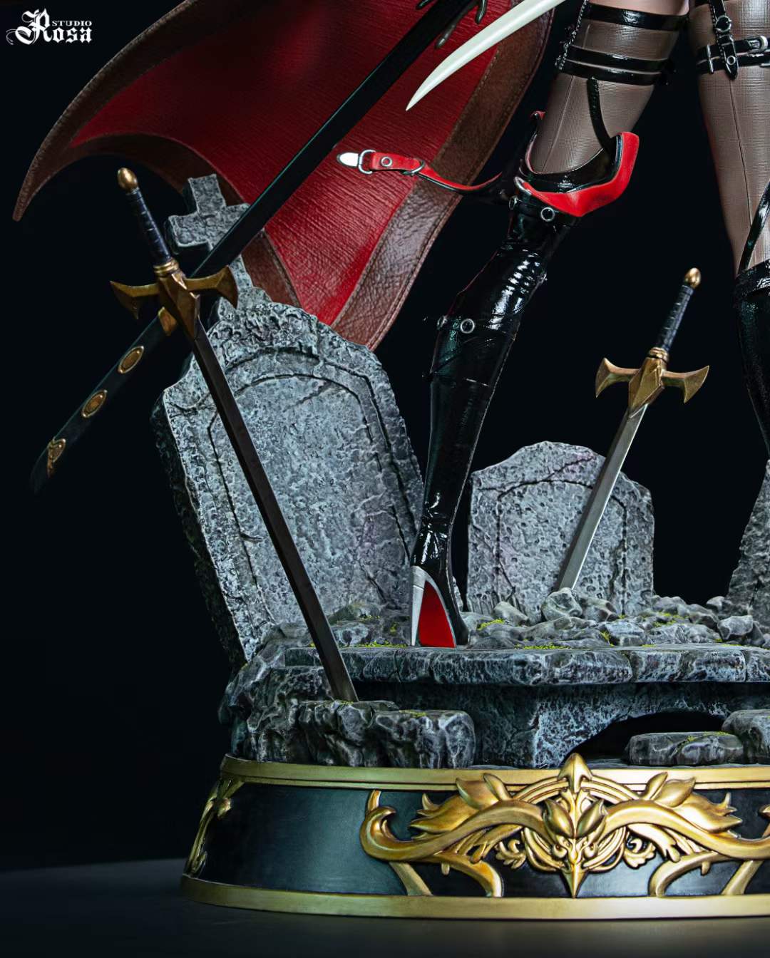 Rosa Studio 1/4 Dungeon fighter Ghost swords woman Resin Statue ...