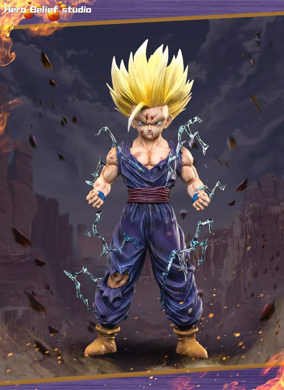 HB Studio EX 1/4 Dragonball Super Saiyan2 Son Gohan Resin Statue ...