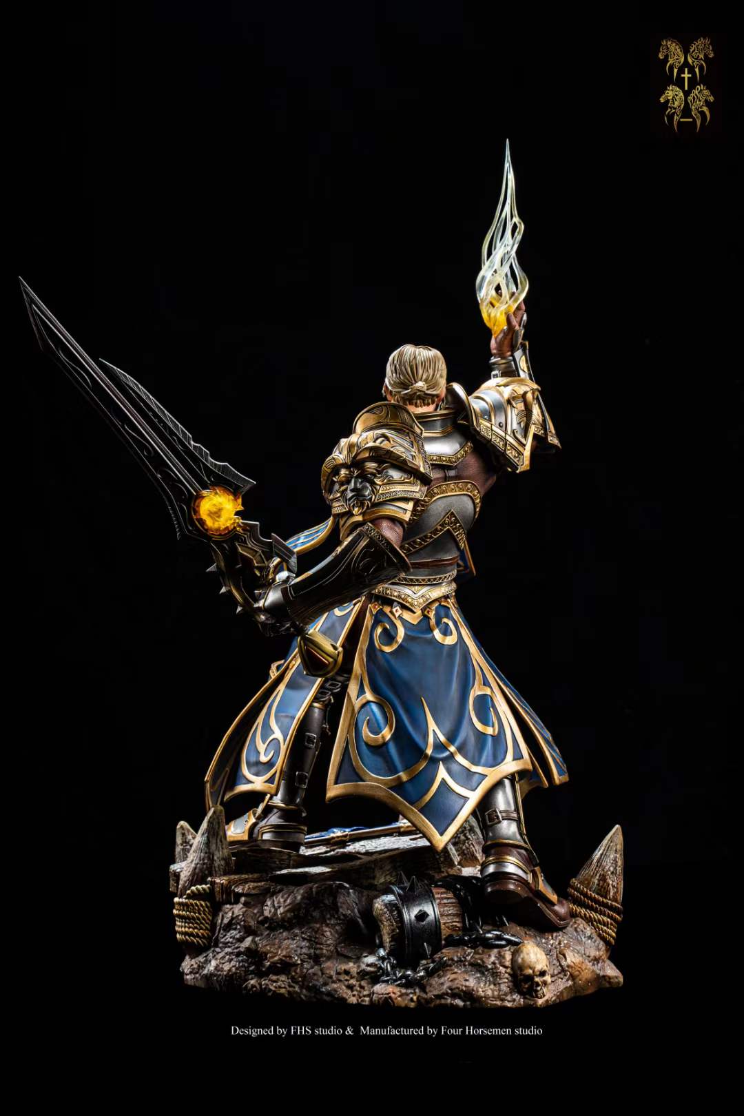Four Horsemen Studio 1/5 World of Warcraft lionet Stormwind City king ...