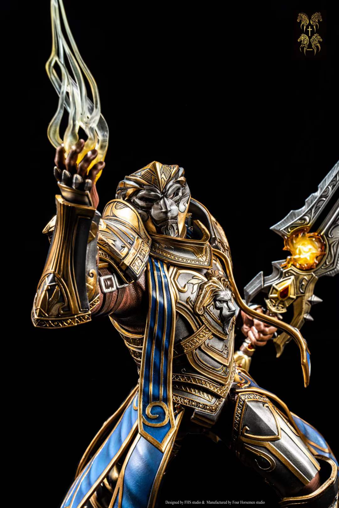 Four Horsemen Studio 1/5 World of Warcraft lionet Stormwind City king ...
