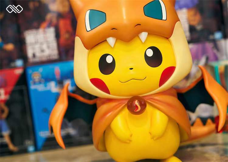 ∞ Studio 1/1 Pokemon Pikachu Cos Charizard Y Resin Statue - Devilness Toys