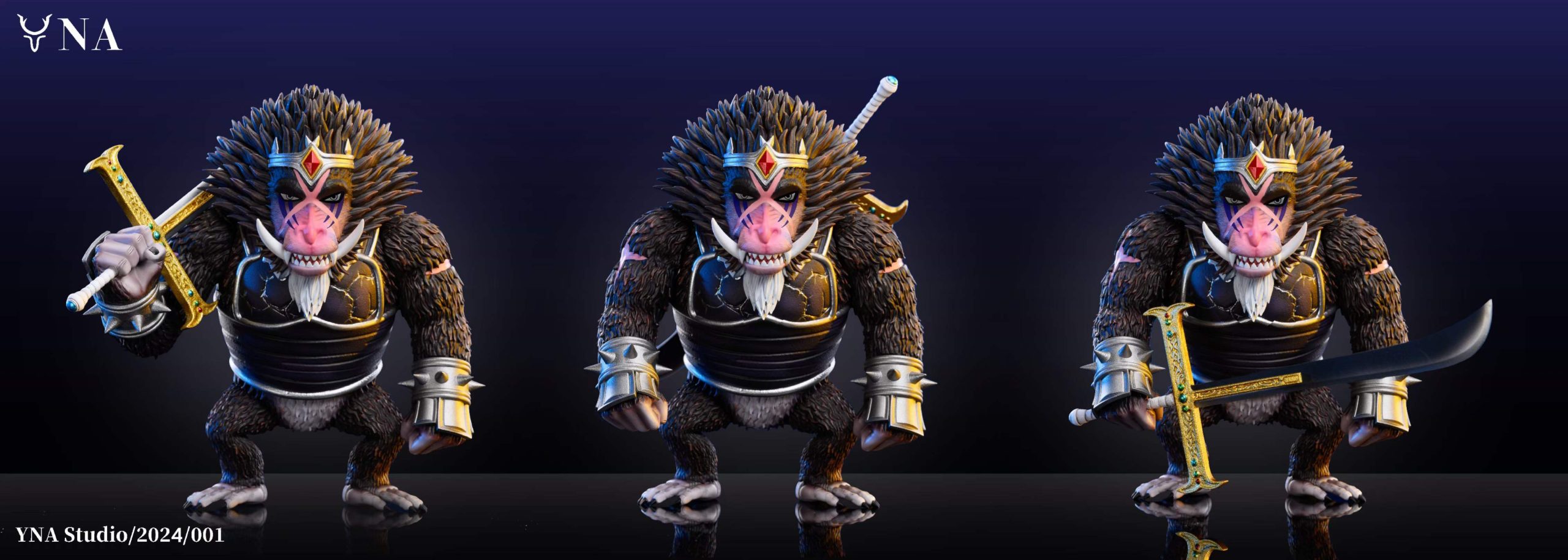 YNA Studio WCF One Piece BABOON Resin Statue - Devilness Toys