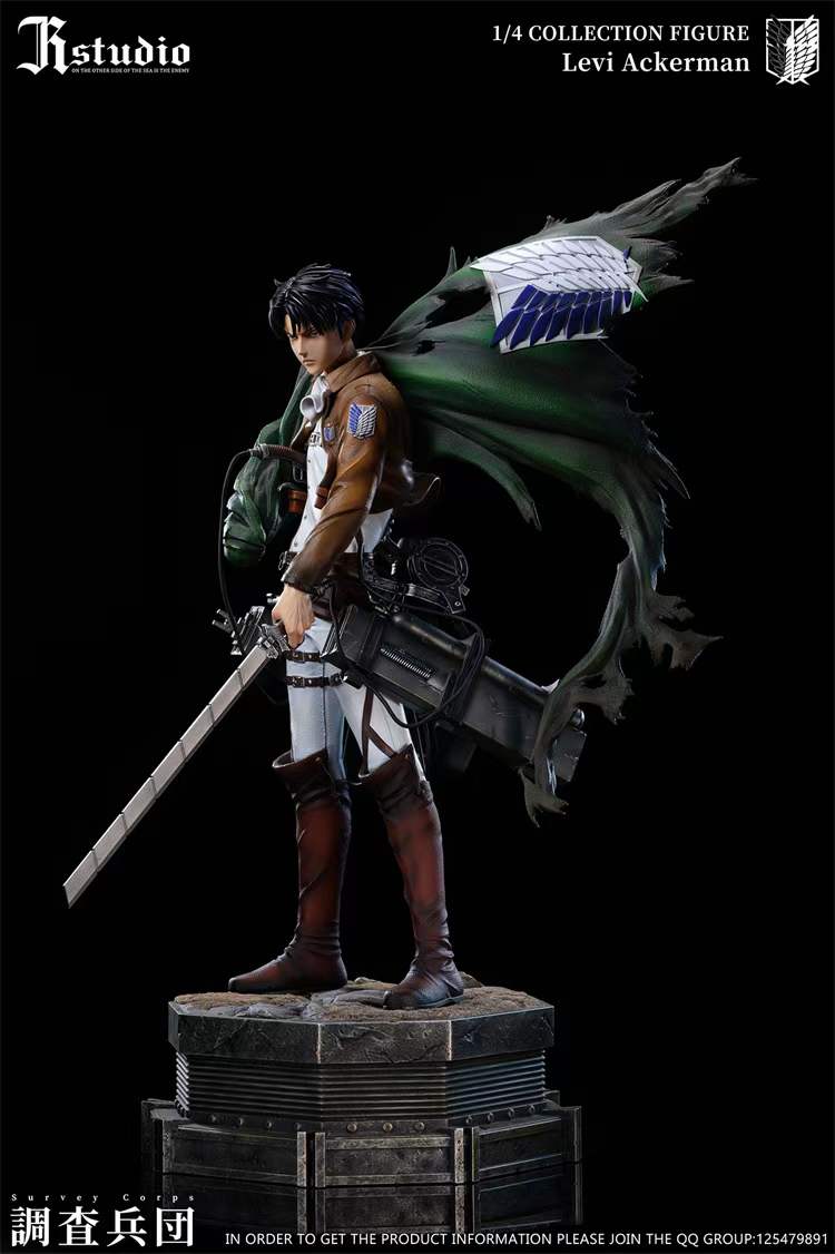 JR Studio 1/4 Attack On Titan Levi·Ackerman Resin Statue – Devilness Toys