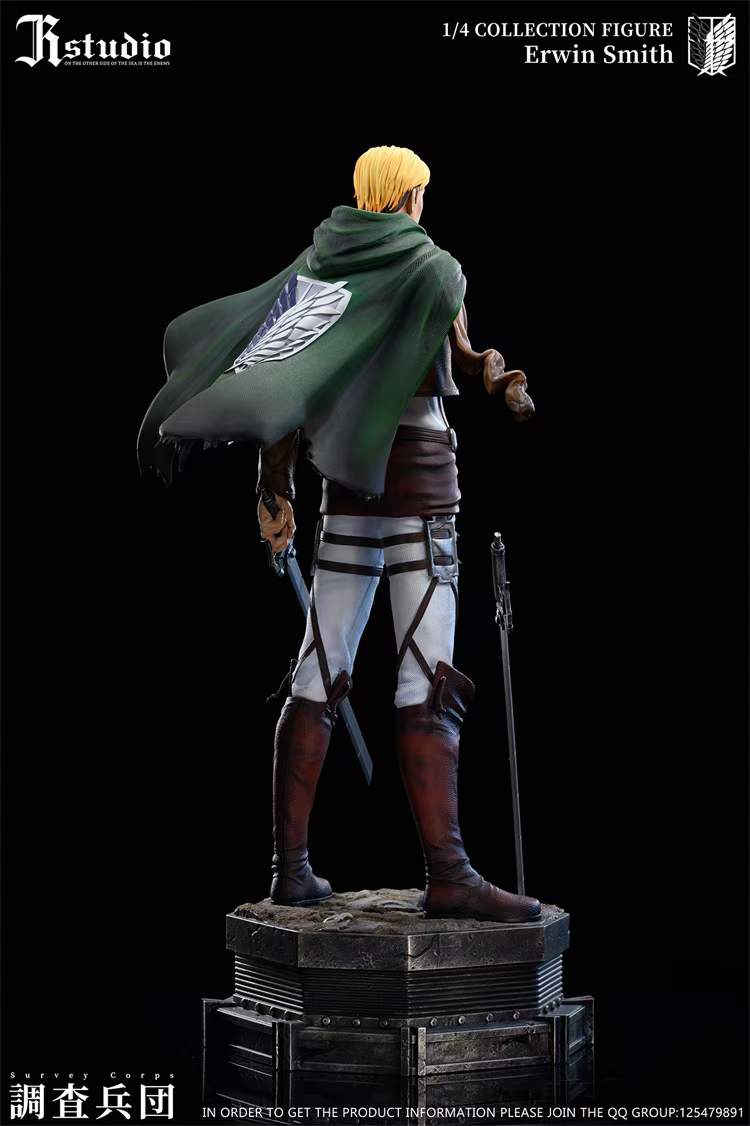 JR Studio 1/4 Attack On Titan Erwin Smith Resin Statue - Devilness Toys