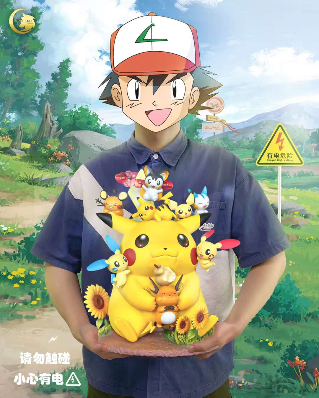 Crescent Studio Pokemon Gigantamax Pikachu Resin Statue - Devilness Toys