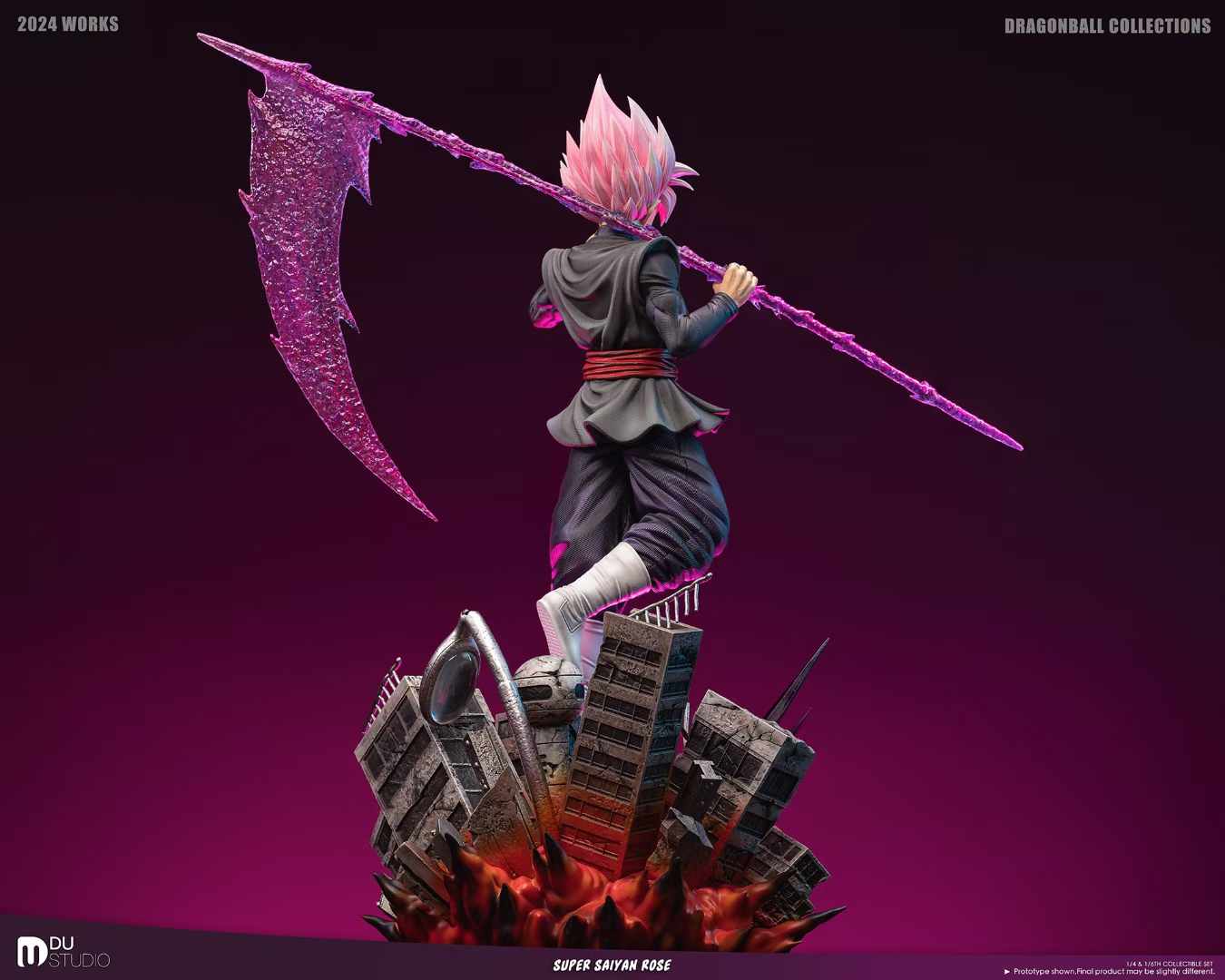 Du Studio 1/4 Dragonball Super Super Saiyan Rose Black Goku Resin ...