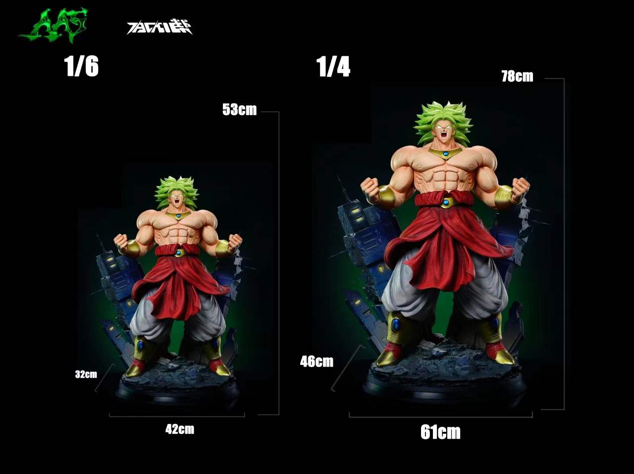 Armyant Studio X Jackie 帮 1/6 Dragonball Broly Resin Statue - Devilness ...